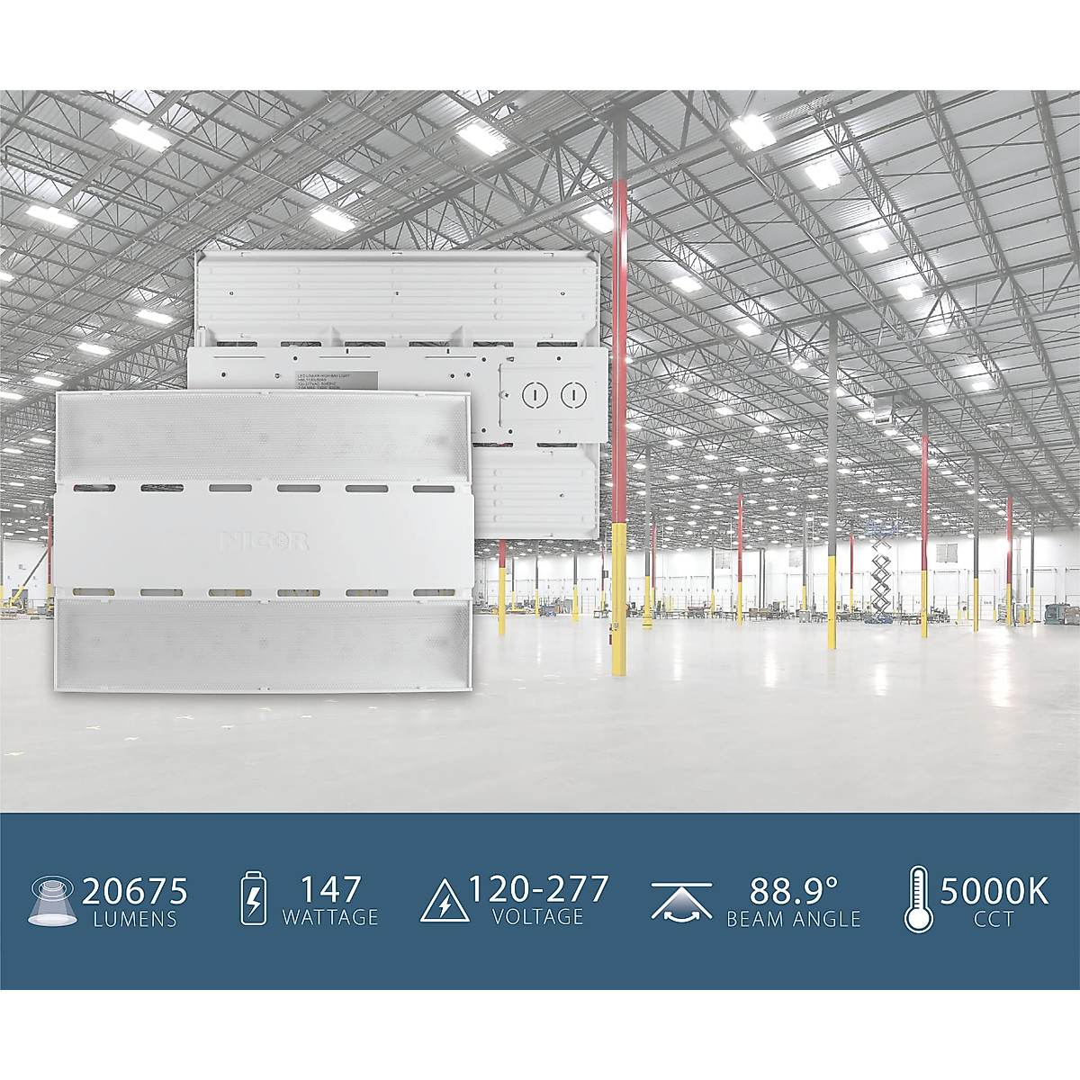 HML1 150-Watt Linear LED High Bay, 5000K (HML1150U50A)