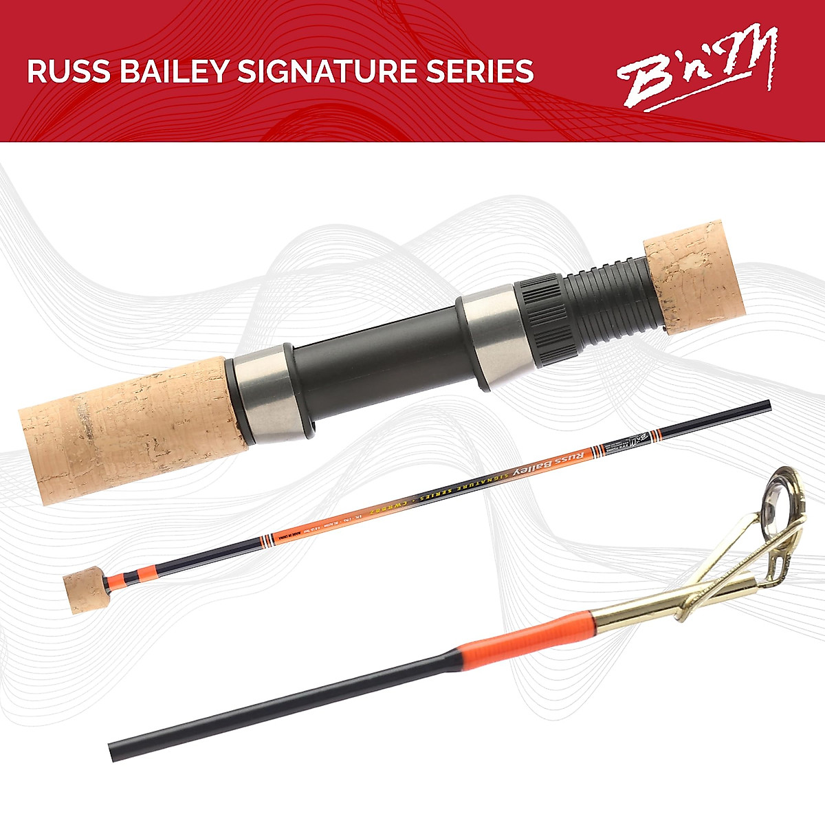 B'n'M Poles - Russ Bailey Signature Series Crappie Rod, 10.5 Foot (2 Sections)
