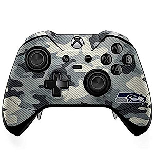 Skinit Decal Gaming Skin Compatible with Xbox One Elite Controller - Officially Licensed NFL Seattle Seahawks Camo Design