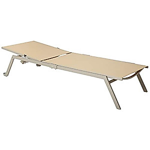 Ostrich Outdoor Princeton 2 Pack Patio Chaise Lounges | Patio Lounge Chairs | Patio Chairs | 5-Position Recliner Adjustable Sunbathing Lounge Chair for Patio, Beach, Yard, Pool, Tan & Taupe