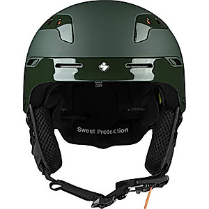 Sweet Protection Switcher MIPS Helmet - Hybrid Hardshell Snowboarding and Ski Helmet Equipped with Ventilation and Audio Ready System, Highland Green, XX-Large