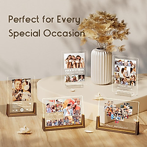 LUCKOR Spotify Decorative Plaque Personalized Gifts, Custom Gifts for Him Her, Customized Picture Frame for Boyfriend Girlfriend Couple Wife Women on Anniversary Birthday