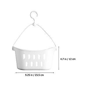 iplusmile Shower Caddy Hanging Hanging Plastic Storage Basket Shower Caddy Basket Laundry Organizer Container Trolley Basket for Organizing Bathroom Kitchen Dorm Room Shower Caddy Portable