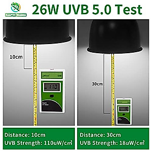 REPTI HOME UVB Reptile Light 5.0, 26W Tropical and Sub-Tropical UVA UVB Bulb for Reptiles, Tropical Terrarium Compact Fluorescent Lamp, Reptile UVB Light Bulb for Chameleons, Iguanas, and Turtles