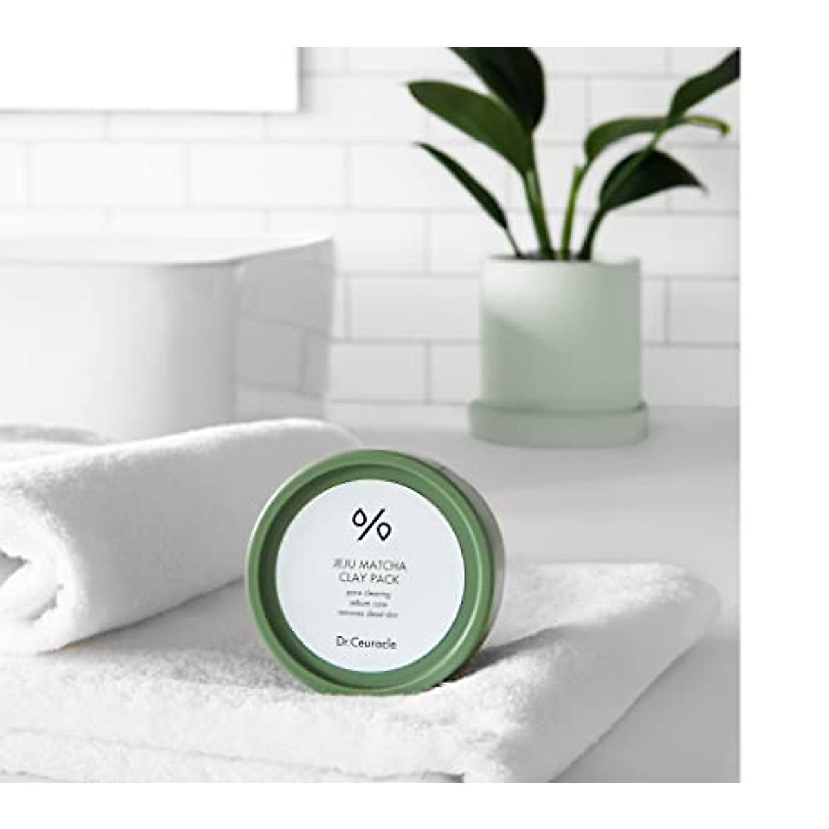 Dr.Ceuracle Jeju Island Matcha Clay PackㅣKorean Facial Mask Purifying PoreㅣRemoves Blackheads, Detoxifying, CleansingㅣGreen Tea Mud Mask Tightening for Youthful & Hydrating Skinㅣleegeehaam (119g)