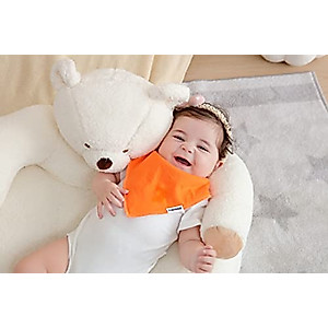 TWINOR 10 Pack Baby Bibs Plain Baby Bandana Drool Bibs for Drooling and Teething, Super Absorbent&Soft Bibs for Baby Boys and Girls