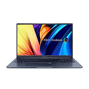ASUS VivoBook 15X OLED Laptop, 15.6 inch OLED Display, AMD Ryzen 5 5600H CPU, AMD Radeon GPU, 8GB RAM, 512GB SSD, Windows 11 Home, Quiet Blue, M1503QA-ES52