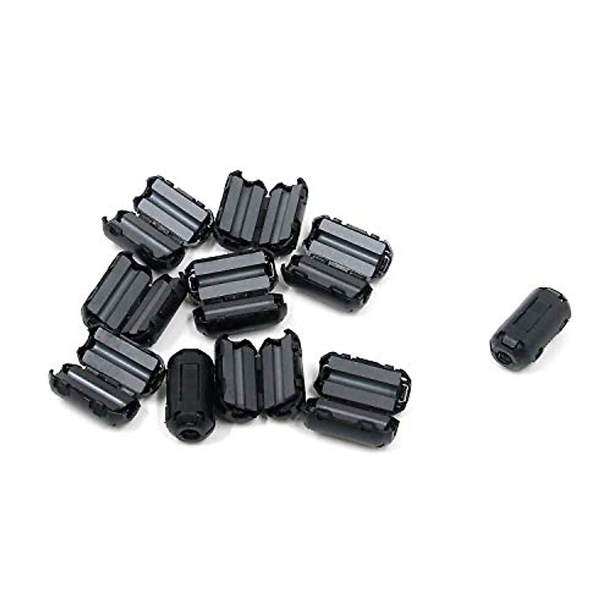 T Tulead Ferrite Chokes Noise Suppressor Cable Clips Ferrite Bead 3mm Snap on Ferrite Clips Ring Core Pack of 10