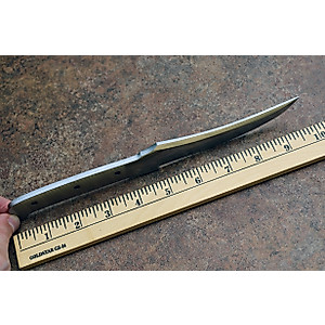 Whole Earth Supply 1095 High Carbon Steel Upswept Knife Blank Blade Hunting Skinning Skinner 1095HC