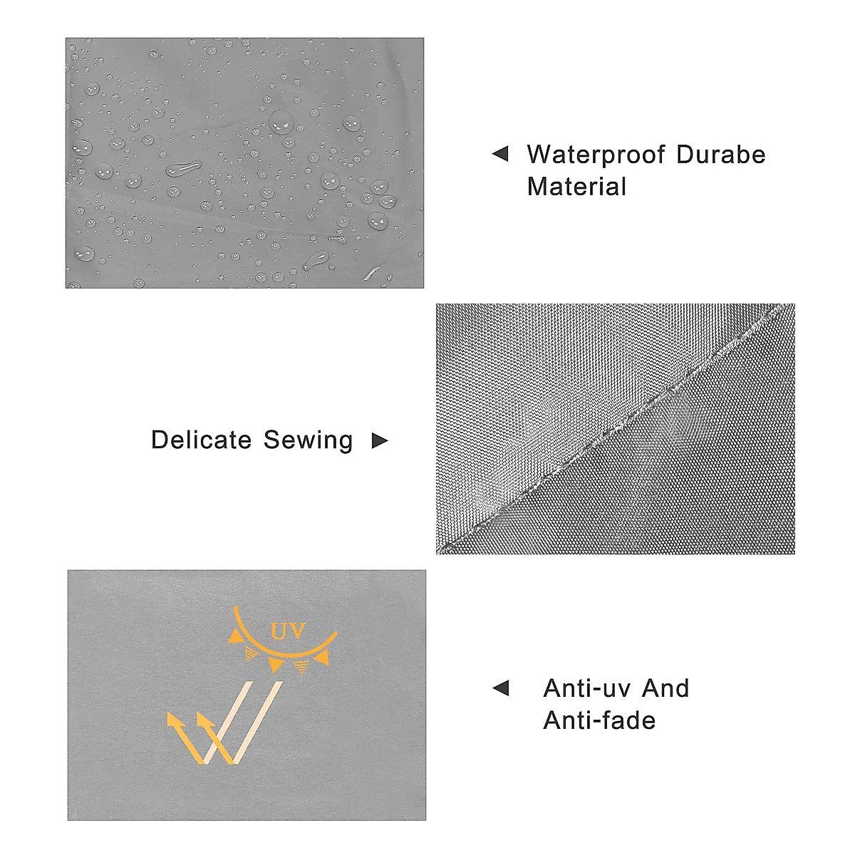 DoCred Foldable Bimini Top Boat Cover Canopy Cover 2Bow Bimini Top(63" L 39‘’-55‘’ W 43.3" H) Suitable for Boats of 3.2-4.5 FT