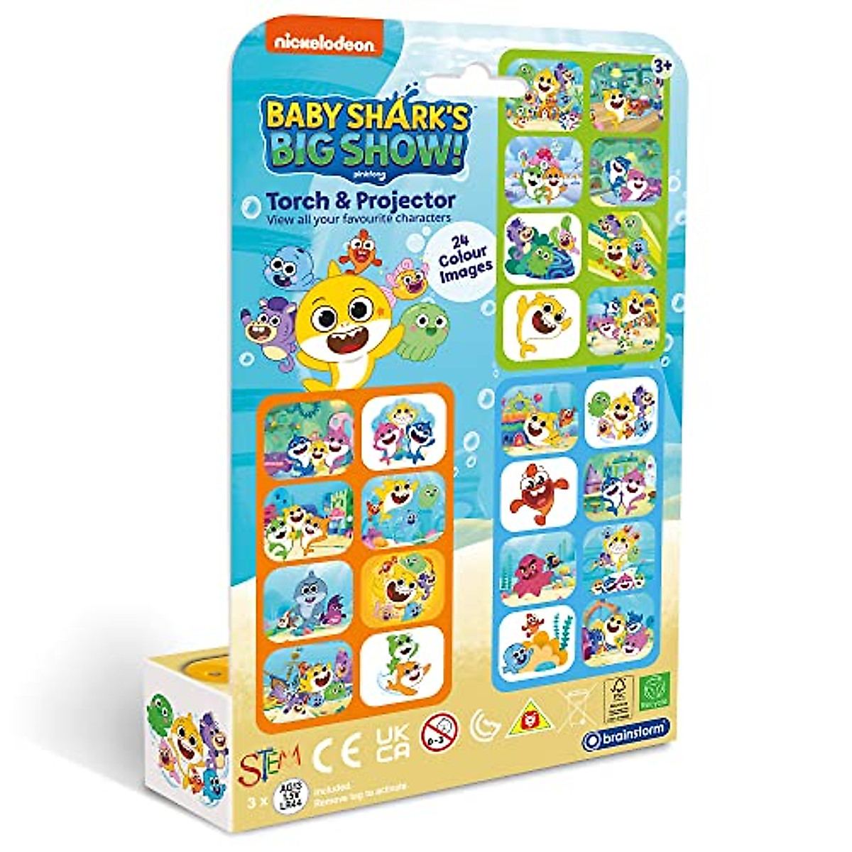 Nickelodeon Baby Sharks Big Show! Torch & Projector, View All Your Favorite Characters, 39" Projections, Kids Ages 3+