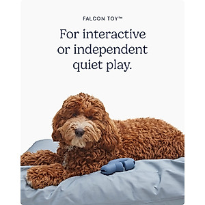 FABLE The Falcon Treat Dispensing Dog Toy Interlocking Design - 2 Cavity Dog Toy Treat Dispenser for Dry Food & Spreads - Dog Treat Toys Interactive & Solo Play - No BPA Dog Treat Toy - Light Blue