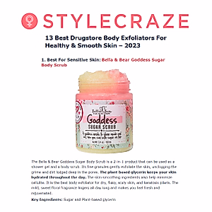 Bella & Bear Goddess Sugar Scrub - Travel Size - Vegan 3.4oz (Travel Size)