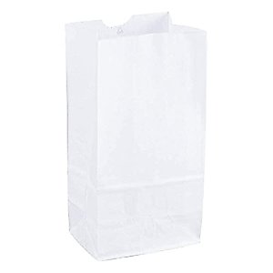 2lb White Kraft Paper Bags- Pack of 100ct