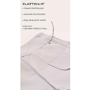 Tribal Women's Pull On Flatten It Tummy Control Skort with Century Stretch, Black, 10