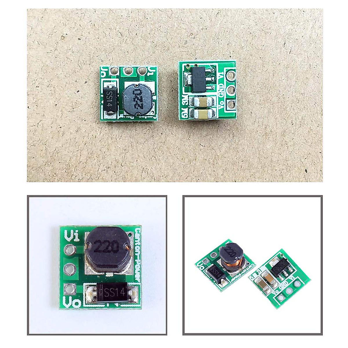 Comidox 1.5V 1.8V 2.5V 3V 3.3V 3.7V 4.2V to 5V DC-DC Step Up Power Module Voltage Boost Converter Board 0.9-5V to 5V 5PCS