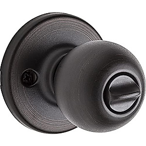 Kwikset 94002-928 Polo Entry Knob Featuring Smartkey Re-Key Security, Venetian Bronze