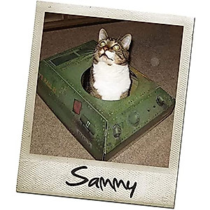 Suck UK | Cat Tank Play House | Send Your Feline to the Frontline with a Cardboard Cat House | Interactive Cat Toys & Kitten Toys | | Tank You for Your Service | Cardboard Cat Houses & Condos |