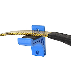 ZSHJGJR Archery Wall Mount Bow Holder for Recurve Bow Traditional Bow Longbow Bow Hanger Bow Hook 2pcs/Pack (black)