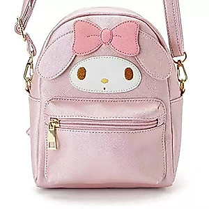 Anime Cute Cartoon black and yellow Mini Backpack Bag Shoulder Bag Backpack Handbag for Kids Girls Fans (Pink)