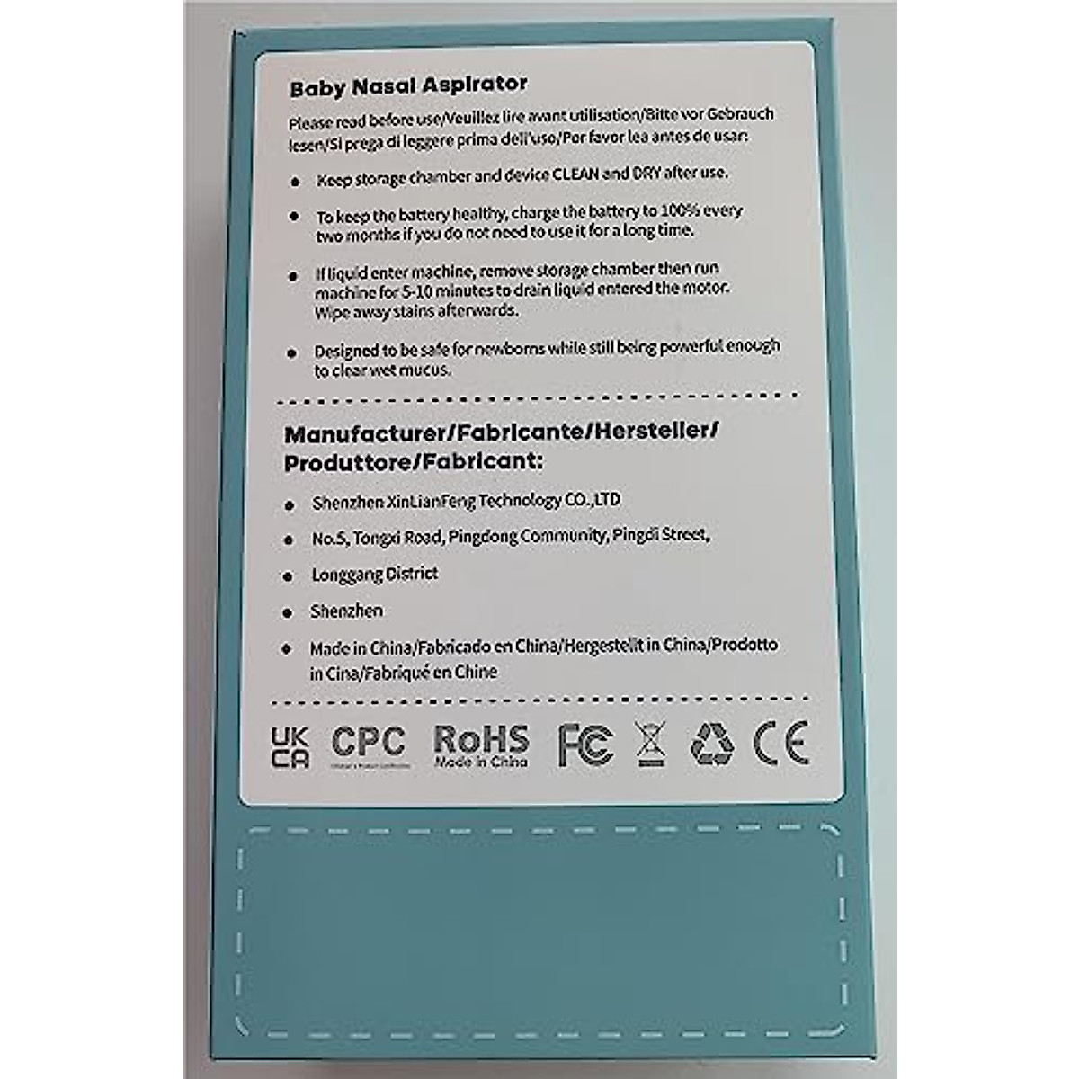 Baby Nasal Aspirator Electric, MISSAA Nasal Aspirator for Baby with 5 Suction Modes Baby Nose Sucker, Nose Aspirator for Toddler, Automatic Nose Cleaner, Music & Light Soothing