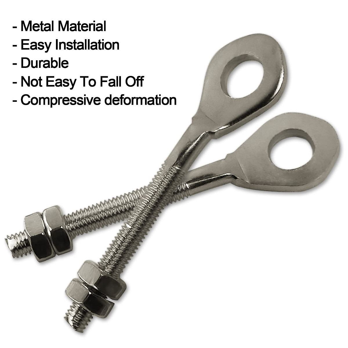 FLYPIG 0.4" 12MM Chain Axle Adjuster Tensioner for 50CC 70CC 90CC 110CC 125CC ATV Quad Dirt Bike Taotao Buyang Coolsport Kazuma Sunl Roketa CRF50 CRF70 CT70 XL75 XR50 XR70 XR80 XR100 Z50R Z50A Z50