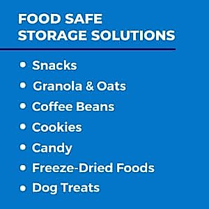 Loud Lock Mylar Bags Child Resistant Grip N Pull 1/4 Ounce All White - 100 Count 6.7" x 4" 6mill Thickness - Mylar Bags For Food Storage - Resealable Bags - Smell Proof Bags