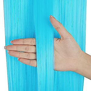 OMGREAT 23 Inch 7Pcs 16Clips Clip in Hair Extensions for Women Beauty Long Straight Thick Hair Extensions Ash Blonde