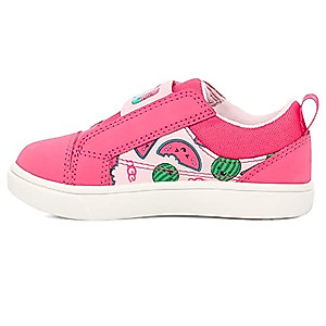 UGG Unisex-Child Rennon Low Watermelon Stuffie Sneaker, Watermelon, 8 Toddler