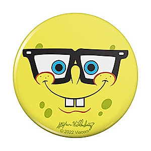 SpongeBob Nerd Face Pinback Button Pin