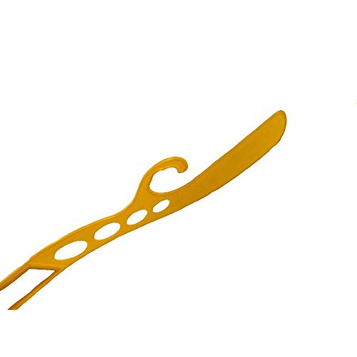 NAHANCO BRDCY Large Stockroom Rail Dividers with Curvy Body, Yellow (Pack of 25), 19"