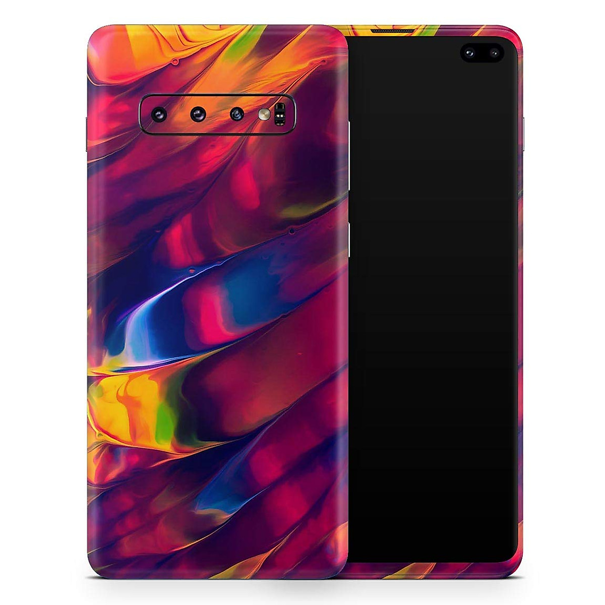 DesignSkinz Blurred Abstract Flow V13 Protective Vinyl Decal Wrap Skin Cover Compatible with The Samsung Galaxy S20 (Screen Trim & Back Glass Skin)