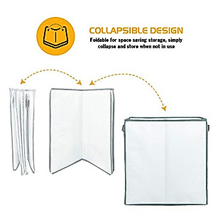 HOMESTEAD Collapsible Laundry Basket, 18.5 Gal. (70L) Laundry tote bag with Strong handles, Water resistant for Bedroom, Laundry room, or Bathroom