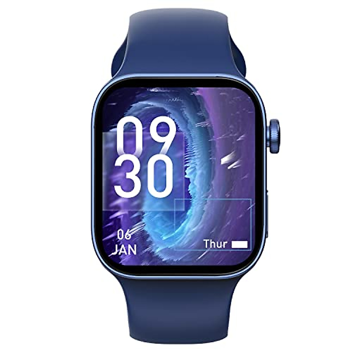 2022 New Iwo i8 Pro Max Smart Watch for Man Woman Sports Fitness GPS Digital Smartwatch for iOS Android Phones Call Pk Series 7 (Blue)