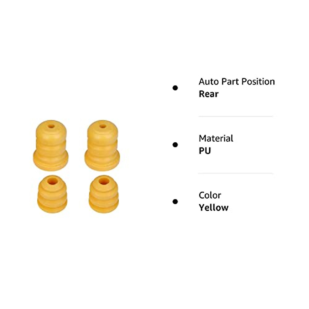 ONER Two Control Arm Bumpers and Two Control Rear Axle Bumpers,Compatible with Cadillac Escalade, Chevy Avalanche Silverado Suburban Tahoe,GMC Sierra Yukon Savana,Replace# 15153958 15039397