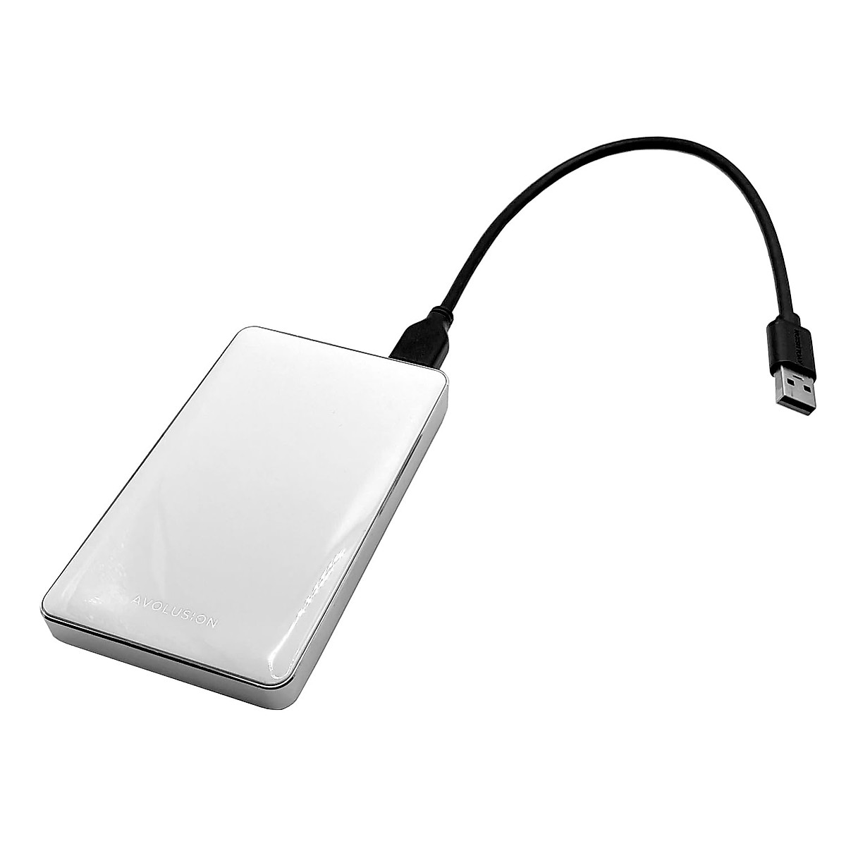 Avolusion T1 Series 1TB USB 3.0 Portable External Gaming Hard Drive - White (for PS4 / PS5 Pre-Formatted) - 2 Year Warranty (Renewed)