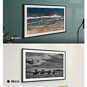 SAMSUNG 65-inch Class The Frame Customizable Bezel - Black (SCFT65BL/ZA, 2020 Model)