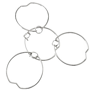 20pcs Lamp Retaining Spring Clip Ring Compatible with 50mm MR16 GU10 Spot Light Downlight