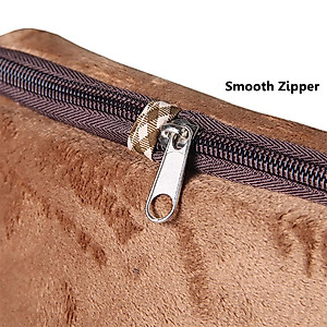 Chinchilla Guinea Pigs Bed Small Animal Mini House Ferrets Squirrel Hedgehogs Bearded Dragon Rabbits Dutch Hamsters Nest (L, Brown)