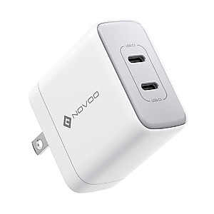 35W USB C Charger Block, NOVOO GaN III iPhone Charger USB C Brick Foldable Wall Charger Fast Charging Adapter for Mobile iPhone 14/14 Plus/14 Pro/14 Pro Watch/Galaxy, Pixel 4/3, iPad/iPad Mini