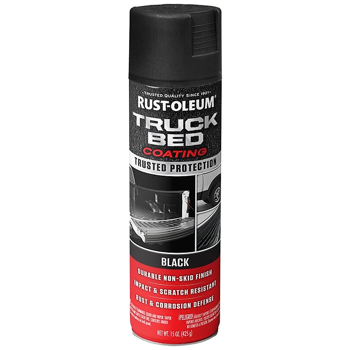 Rust-Oleum 248914 Truck Bed Coating Spray, 15 oz, Black, 15 Ounce (Pack of 1)
