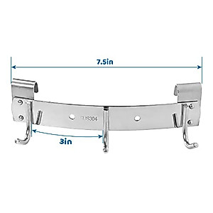 Grill Tool Holder for Weber Stainless Steel Cutlery Fits 22.5" Charcoal Grills, All 304 Stainless Steel