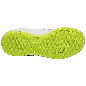 adidas Predator Accuracy.4 Turf Sneaker, White/Core Black/Lucid Lemon, 5 US Unisex Big Kid