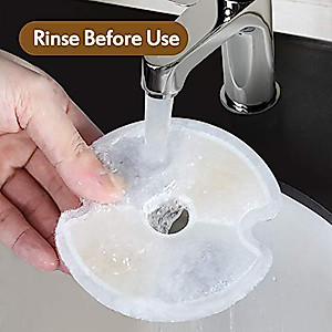 Cat Water Fountain Filter, Multiple Filtration Pet Water Fountain Replacement Filter,8 or 12 Packs of Cotton Activated Carbon Cat Fountain Filter(Filter 8 Pack)