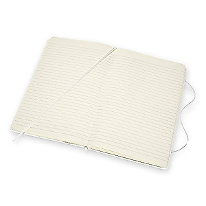 Moleskine Limited Edition David Bowie Notebook, Hard Cover, Large (5" x 8.25") Ruled/Lined, White, 240 Pages