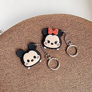 AKXOMY Compatible with AirTag Case, Cute Cartoon Minnie AirTag Cover, Minnie Mouse Soft Silicone Shockproof Protective Case Cover and Skin for Apple AirTag Case (Minnie)