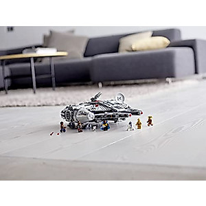 LEGO Star Wars Millennium Falcon 75257 Building Set - Starship Model with Finn, Chewbacca, Lando Calrissian, Boolio, C-3PO, R2-D2, and D-O Minifigures, The Rise of Skywalker Movie Collection