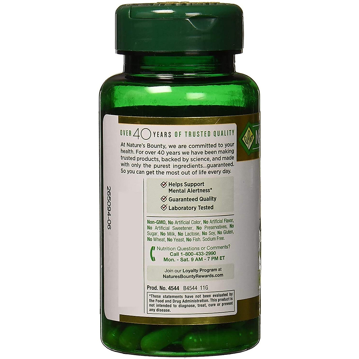 Nature's Bounty Ginkgo Biloba 120 mg 100 ea (Pack of 3)