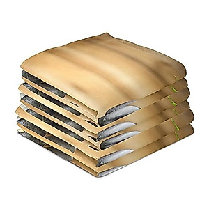 Haskirky Soft Absorbent Reusable Kitchen Towels, Set of 1|28x18 in, Zen Basalt Stones on Wood Dining Kitchen Living Room Tea Towels Dish Towels Decorative Towels