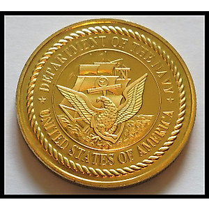 Navy USS Carl Vinson CVN-70 Challenge Art Coin